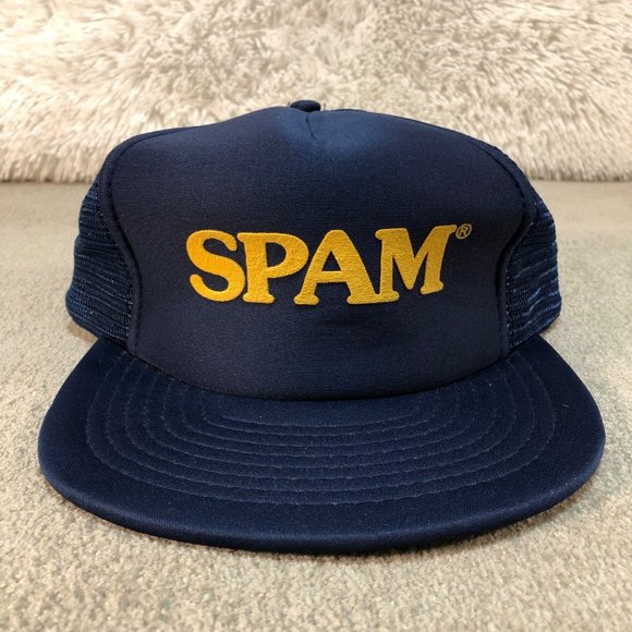 Accessories | Vintage Snapback Hat Spam Logo Truckers Cap | Poshmark